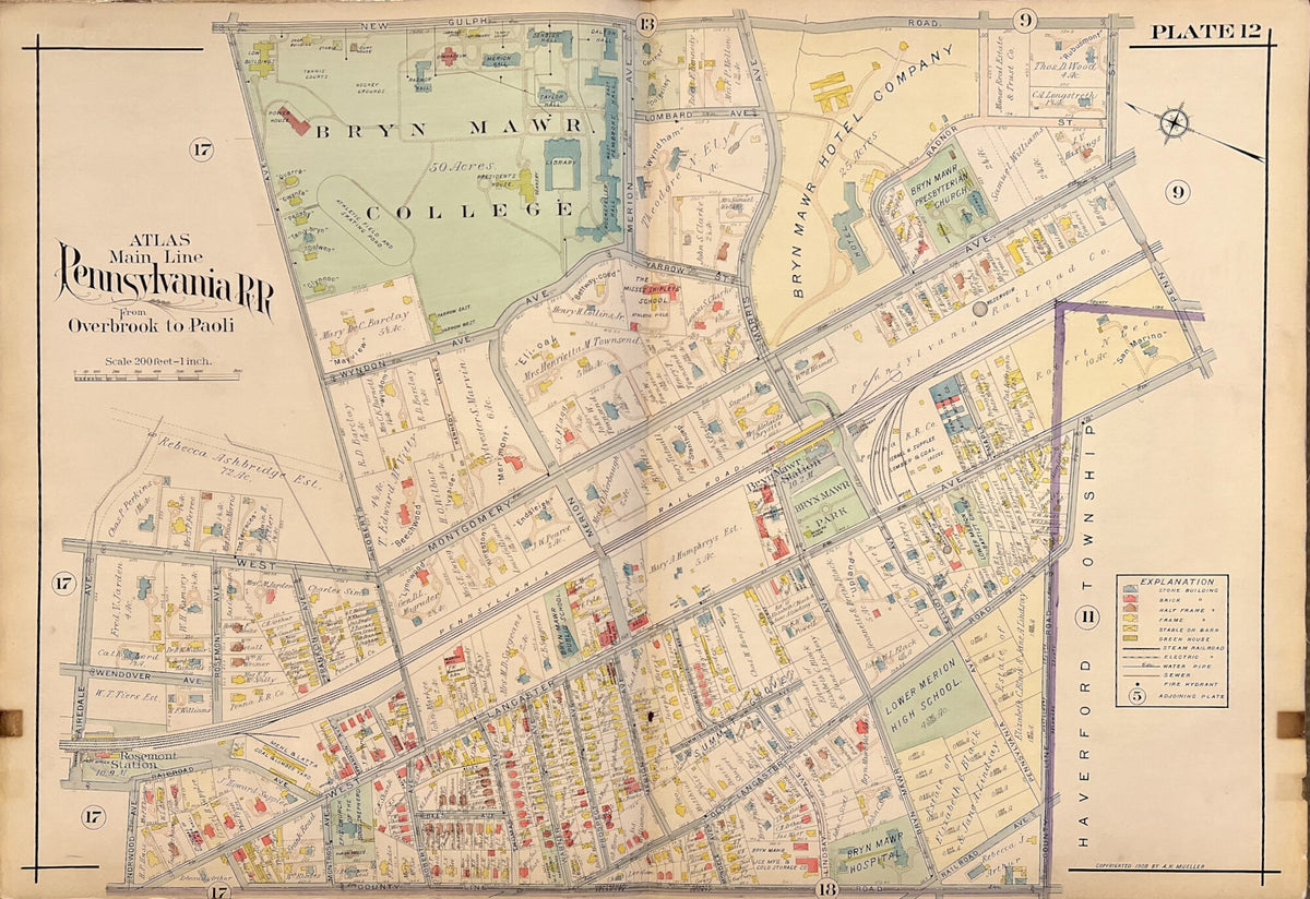 Mueller, A.H. [Bryn Mawr College] Plate 12 – Philadelphia Print Shop