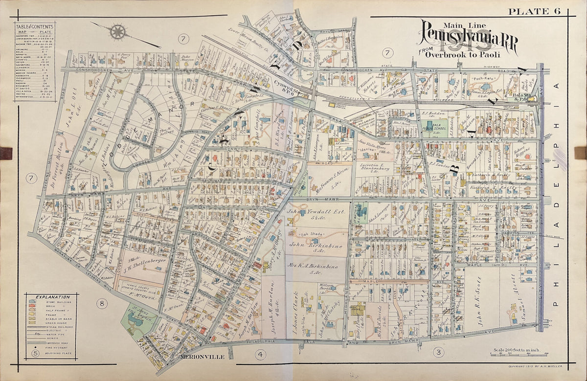 Mueller, A.H. [Bala Cynwyd] Plate 6 – Philadelphia Print Shop
