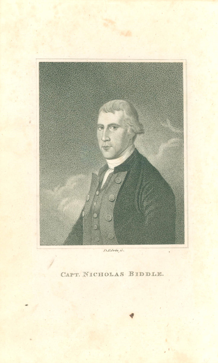 Unattributed “Capt. Nicholas Biddle” – Philadelphia Print Shop