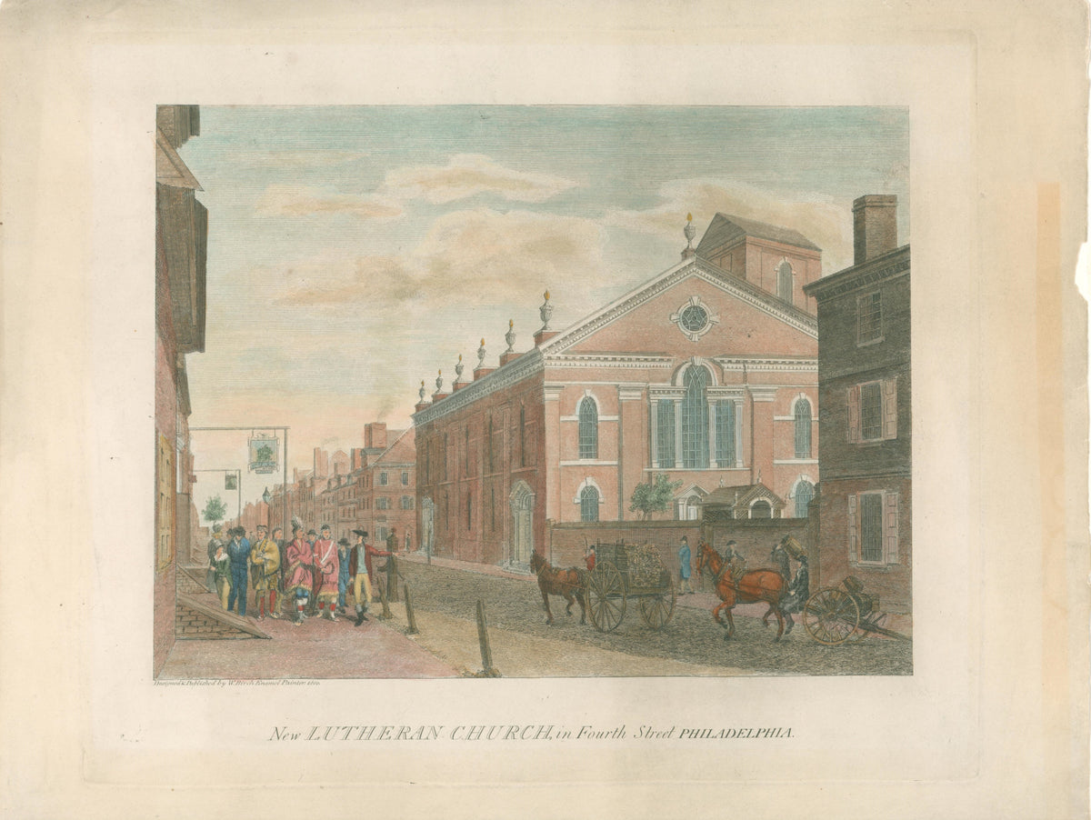 Birch, William "New Lutheran Church in Fourth Street, Philadelphia ...