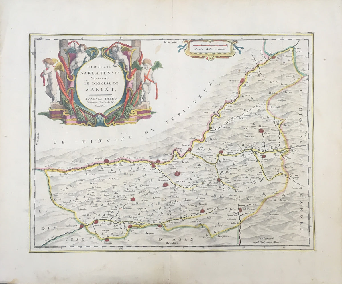 Blaeu, Willem “Dioecesis Sarlatensis, Vernacule Le Dioecese de Sarlat ...