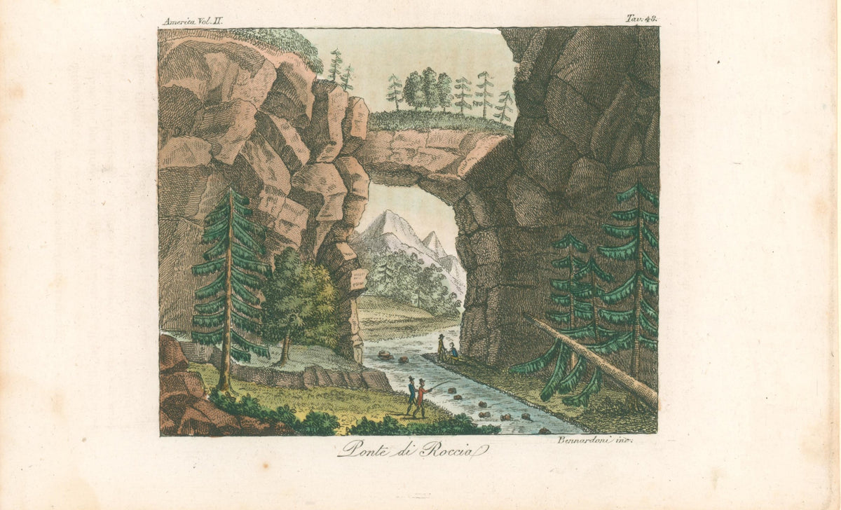 Unattributed "Ponte di Roccia.” [Natural Bridge, Virginia ...