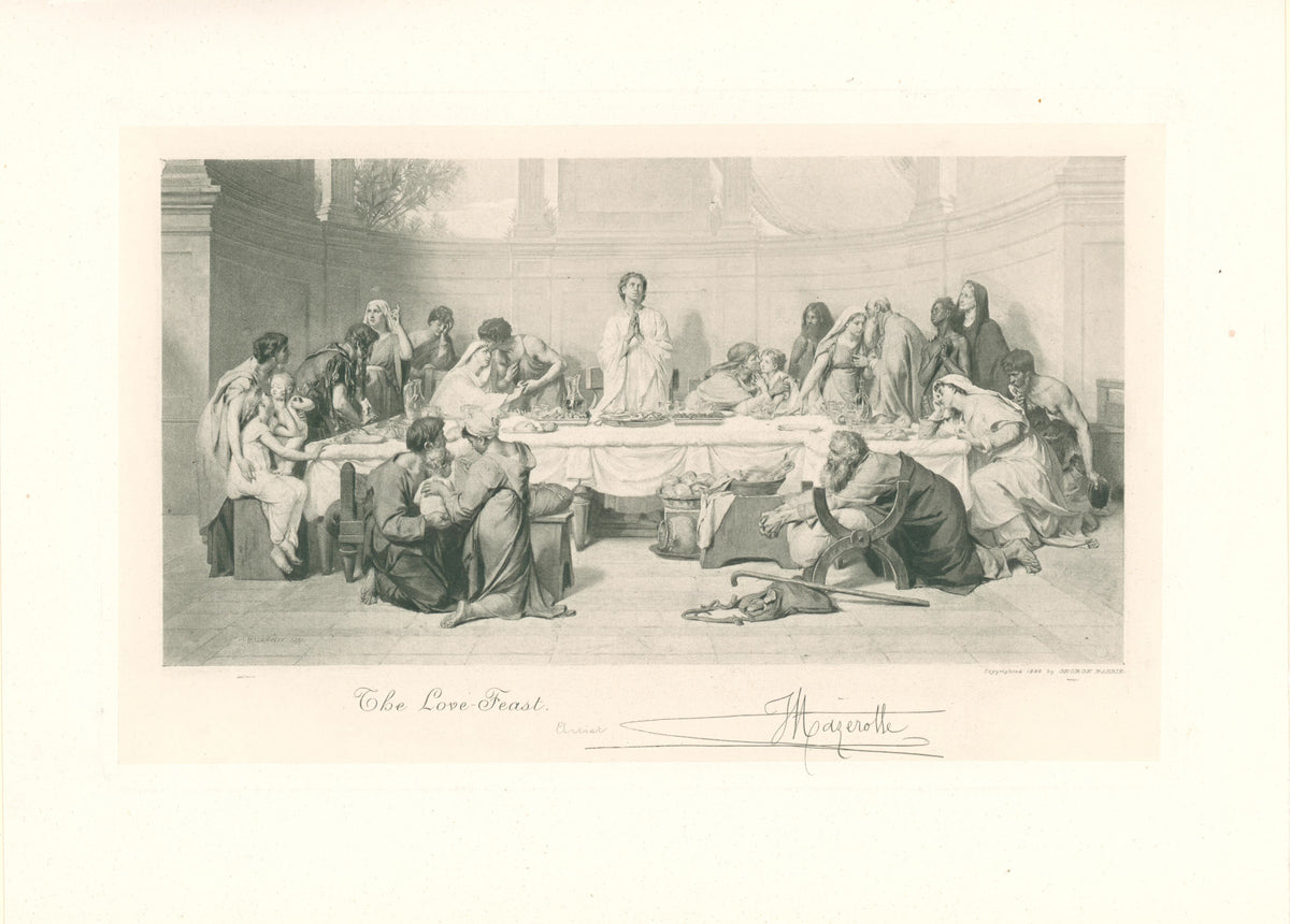 Mazerolle, Alexis-Joseph "Les Agapes." or "The Agape Feast/The Love Fe ...