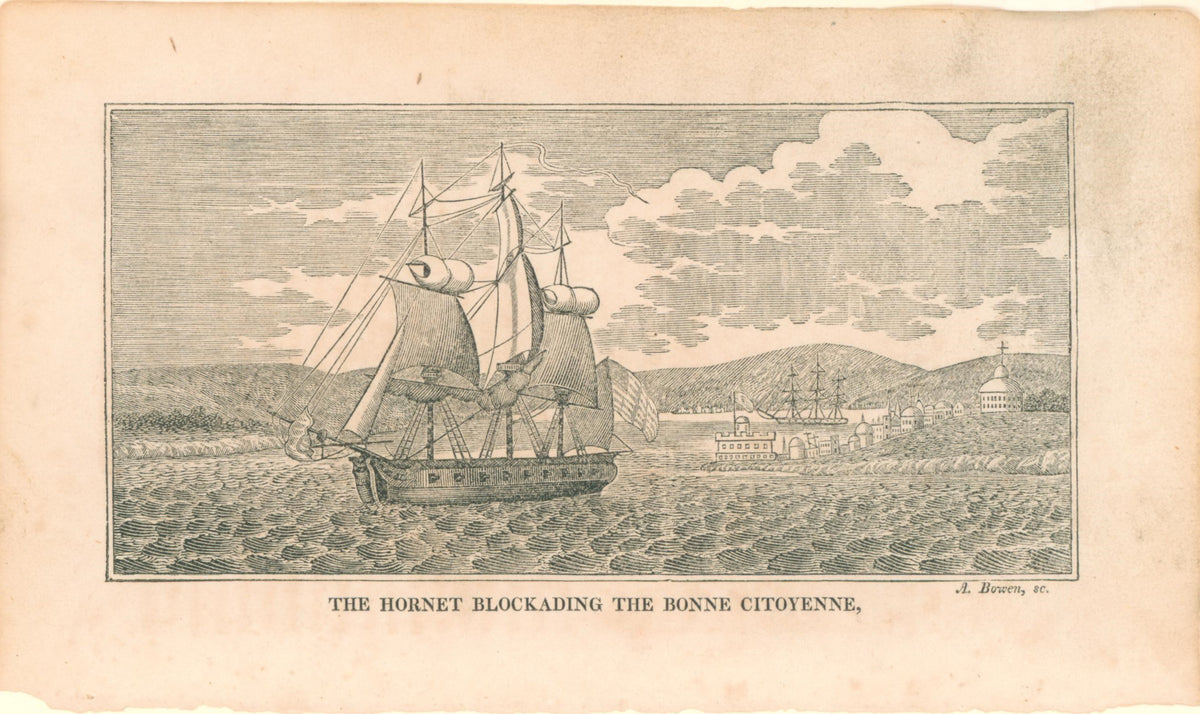 Unattributed “The Hornet Blockading the Bonne Citoyenne" – Philadelphia ...