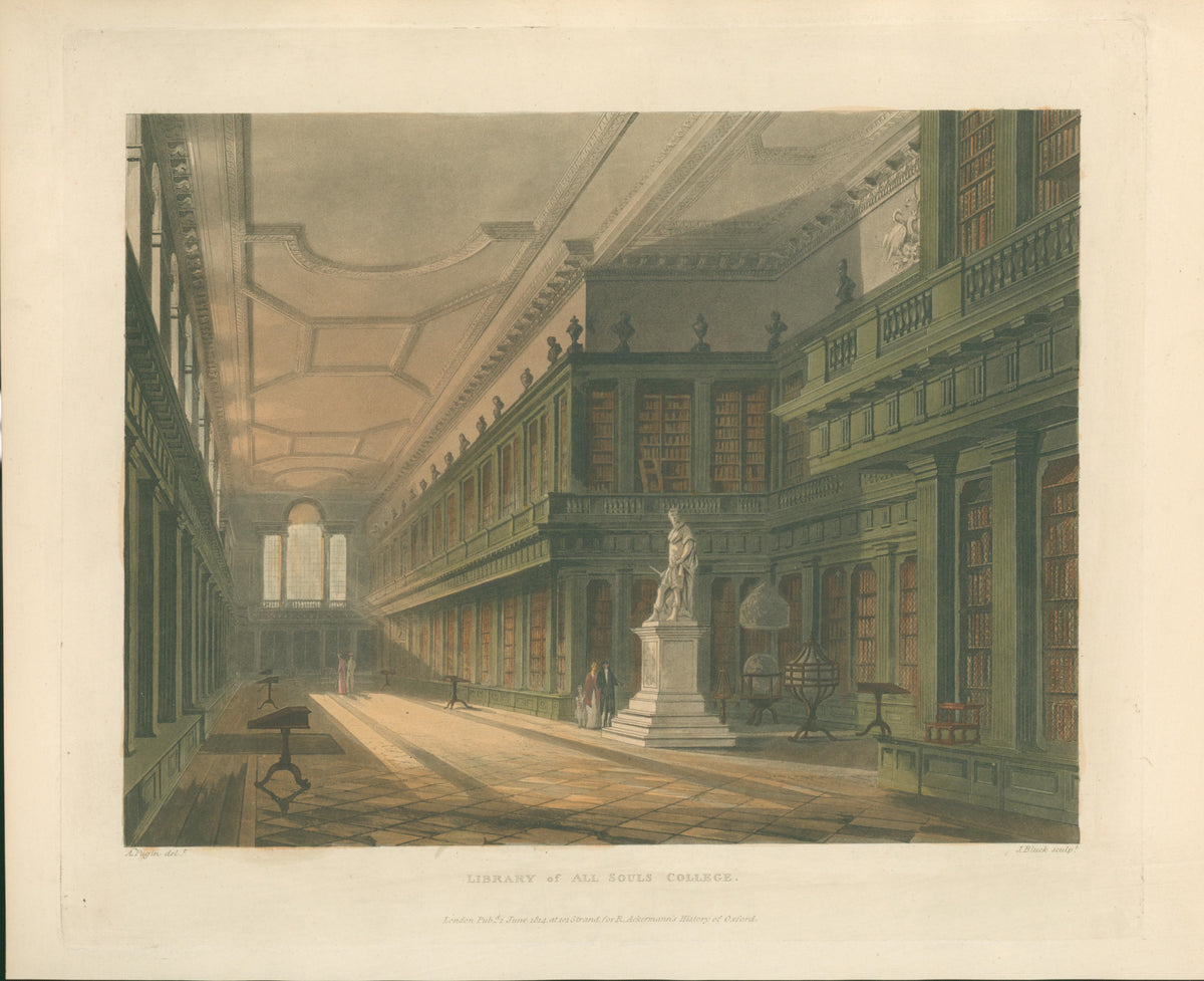 Pugin, A. “Library of All Souls College” – Philadelphia Print Shop