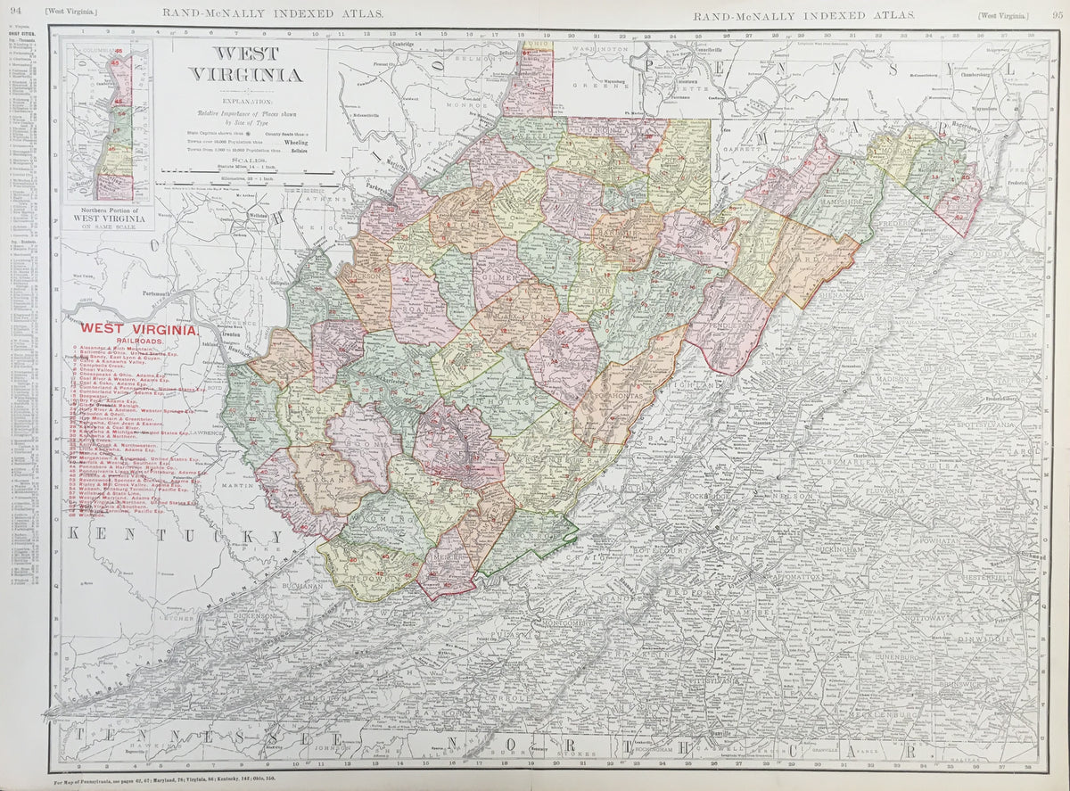 Rand McNally [West Virginia] – Philadelphia Print Shop