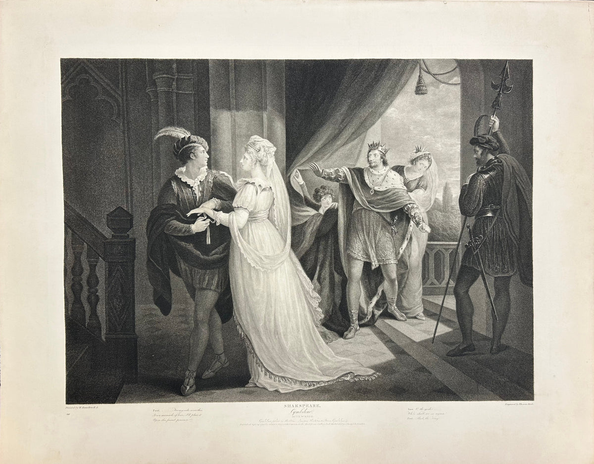 Hamilton, William Plate 90. “Cymbeline, Act I, Scene ii. Cymbeline’s P ...