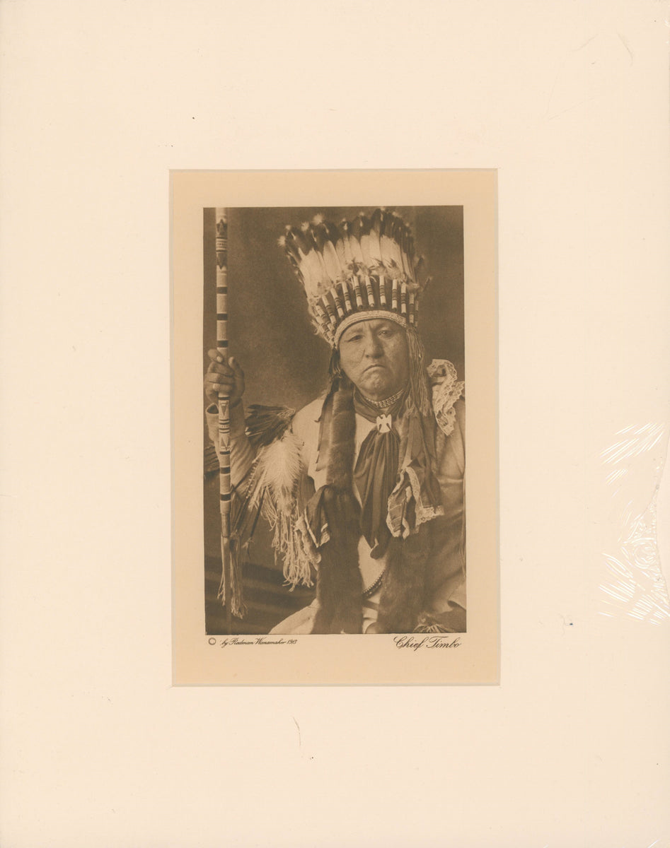 Dixon, Joseph K. “Chief Timbo” [Comanche] – Philadelphia Print Shop