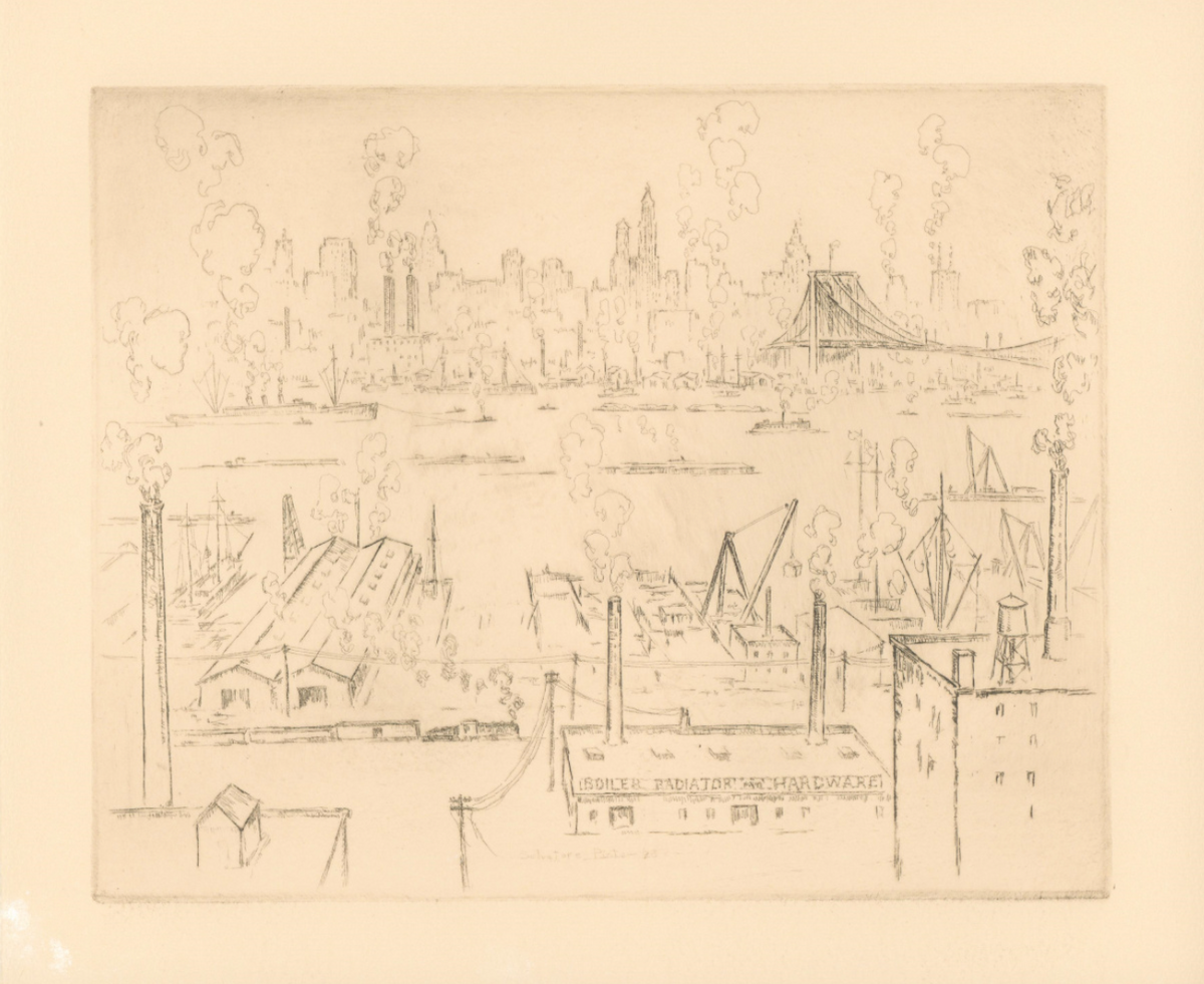 Pinto, Salvatore [Manhattan from Brooklyn] – Philadelphia Print Shop