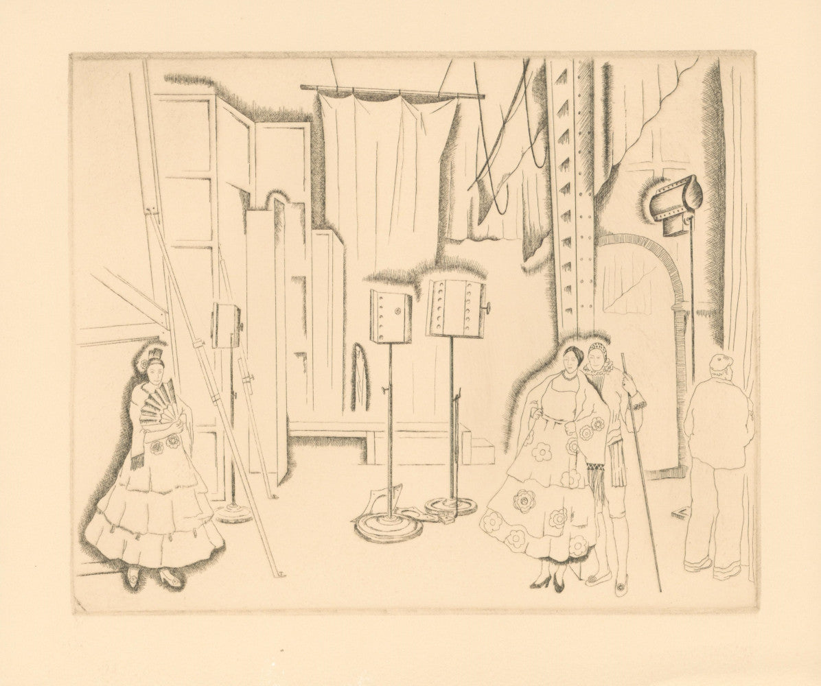 Pinto, Angelo “Figures Backstage” – Philadelphia Print Shop