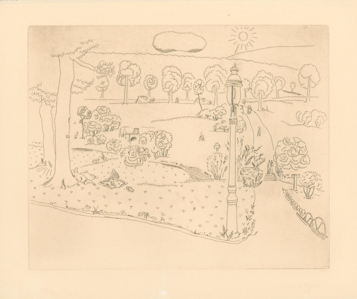 Pinto, Angelo “Park Picnickers” – Philadelphia Print Shop