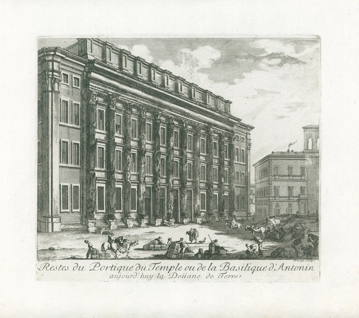 Barbault, Jean “Restes du Portique du Temple ou de la Basilique d’Anto ...
