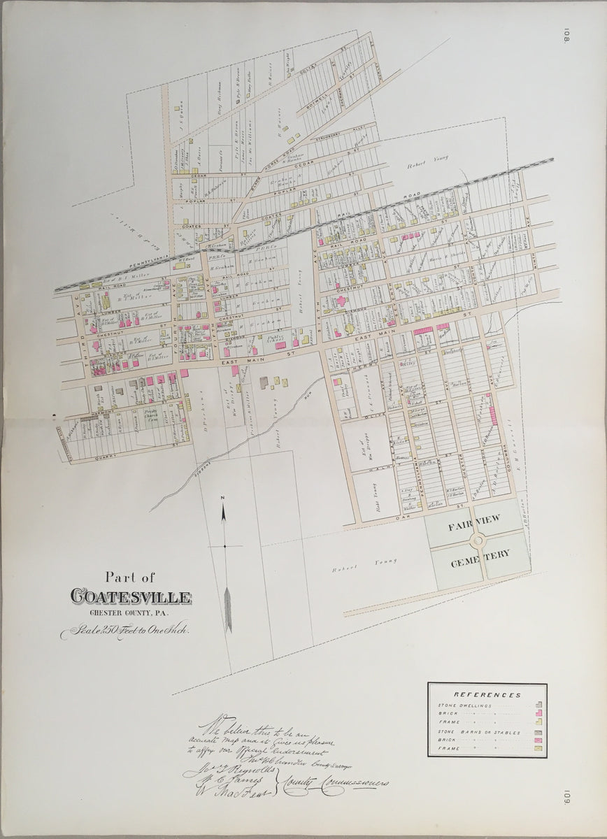 Breou, Forsey Plate 108-109. “Part of Coatesville” – Philadelphia Print ...
