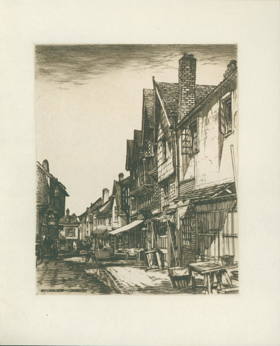 Unattributed “Butchers Row-Coventry.” [England] – Philadelphia Print Shop
