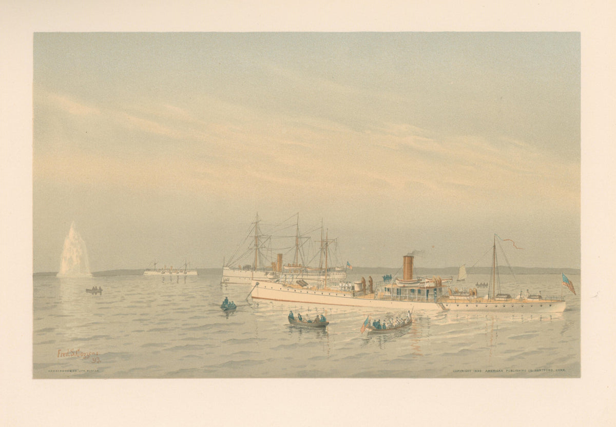 Cozzens, Fred. S. "The Philadelphia, Petrel, and Vesuvius." Pl. 10 ...