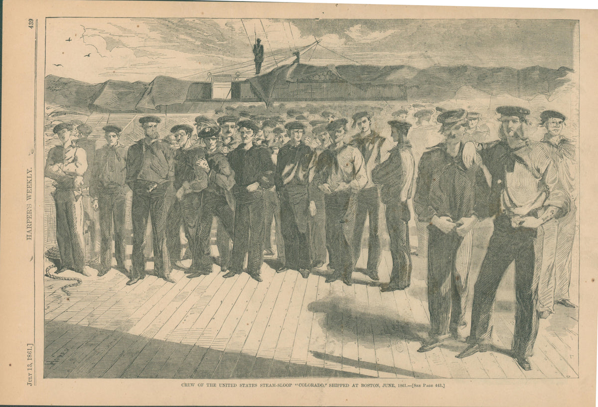 Homer, Winslow “Crew of the United States Steam-Sloop 'Colorado,' Ship ...