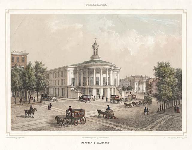 Köllner, Augustus “Merchants Exchange.” From "Views of American Cities ...