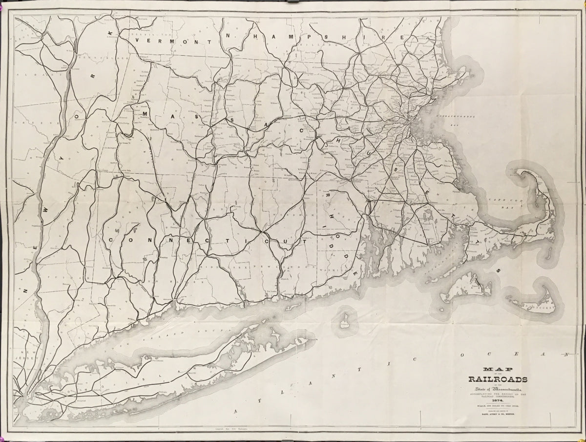 Unattributed “Map of the Railroads of the State of Massachusetts Accom ...