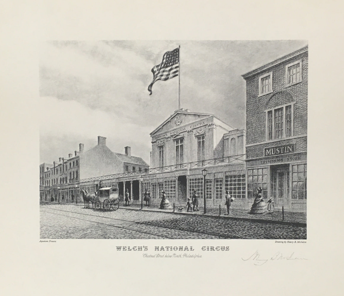 McIntire, Henry B. "Welch's National Circus. Chestnut Street below Nin ...