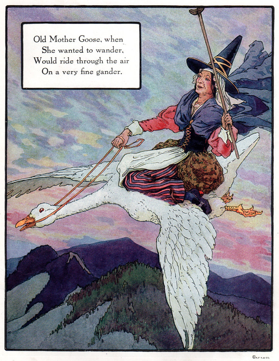 Vintage Mother Goose THE STORY OF MOTHER GOOSE | Frank Adams