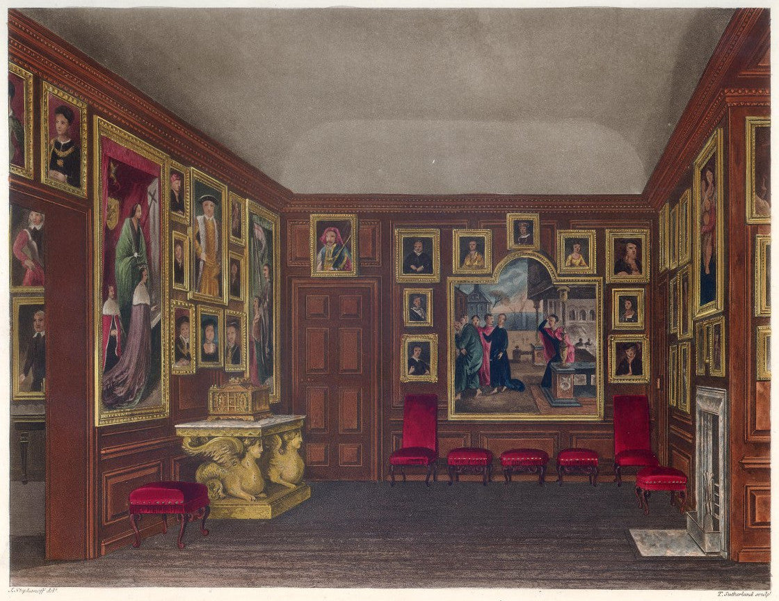 Pyne, W.H. “Old Dining Room" [Kensington Palace] – Philadelphia Print Shop