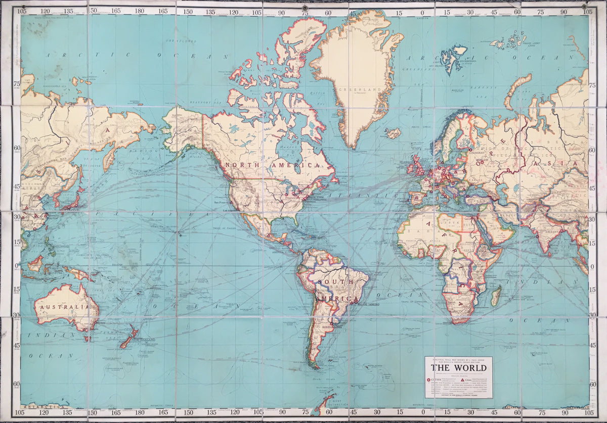 Goode, J. Paul "The World: Political Wall Map Series" – Philadelphia ...