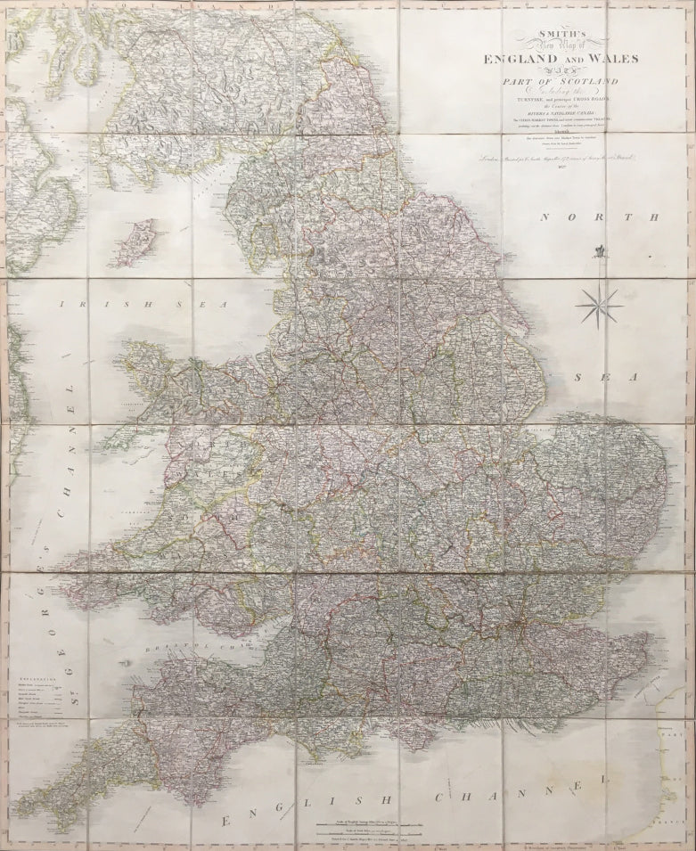 19th Century England Map