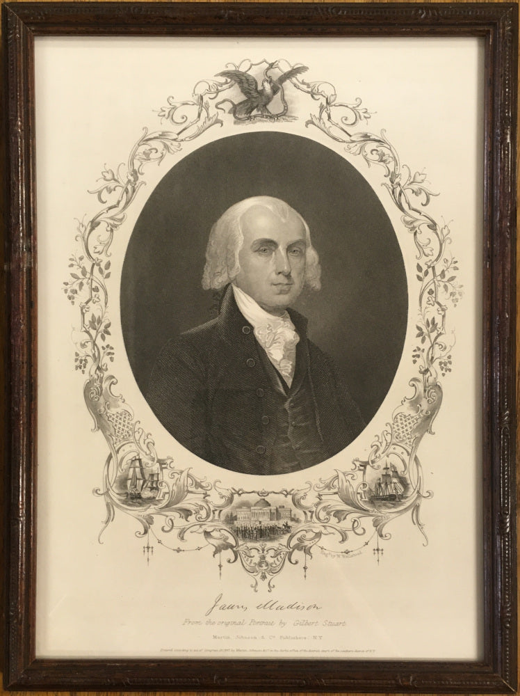 James Madison Signature Historical Document Signed By Thomas Jefferson