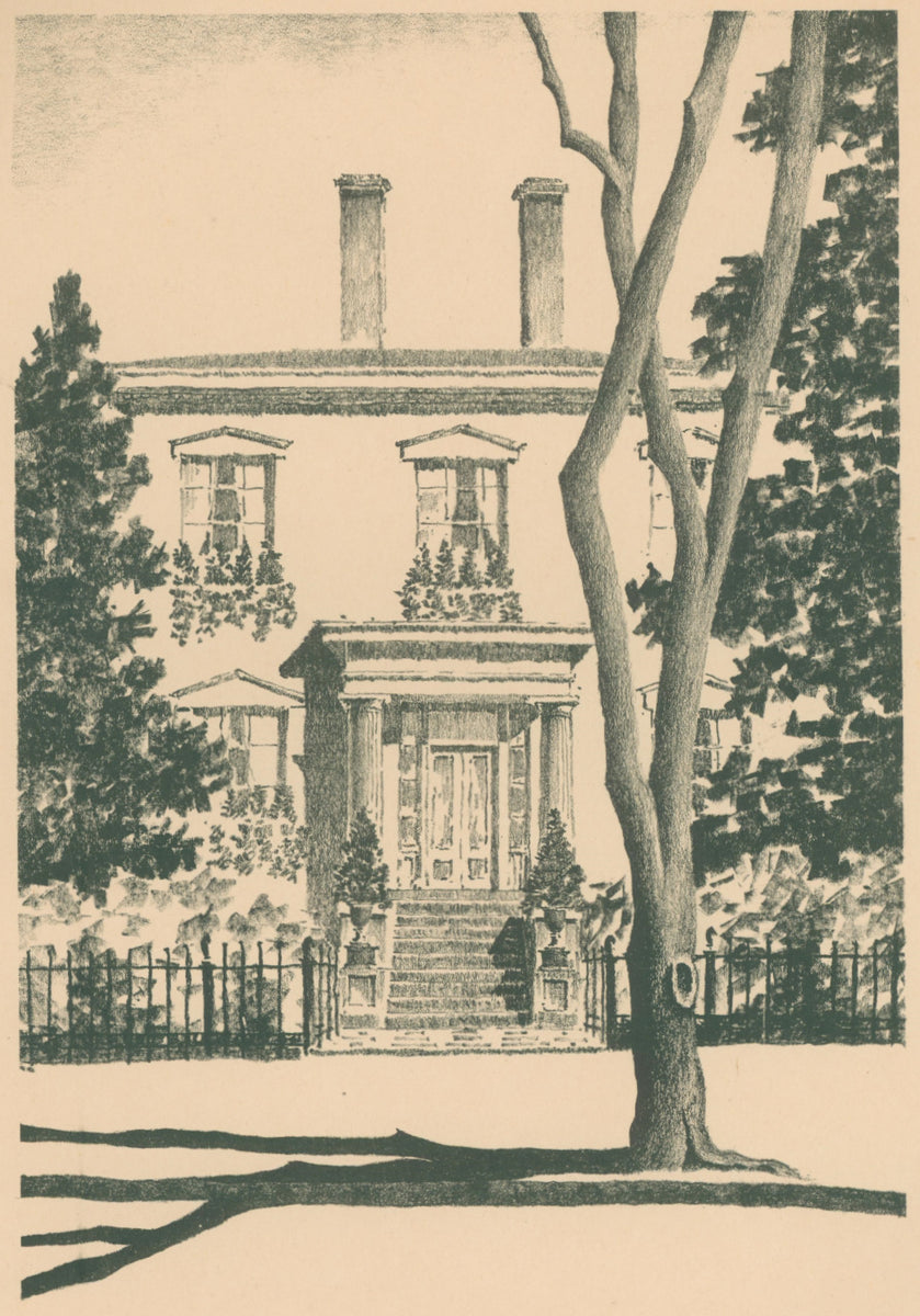 White, Theo Ballou “Ellen Glasgow’s House” – Philadelphia Print Shop