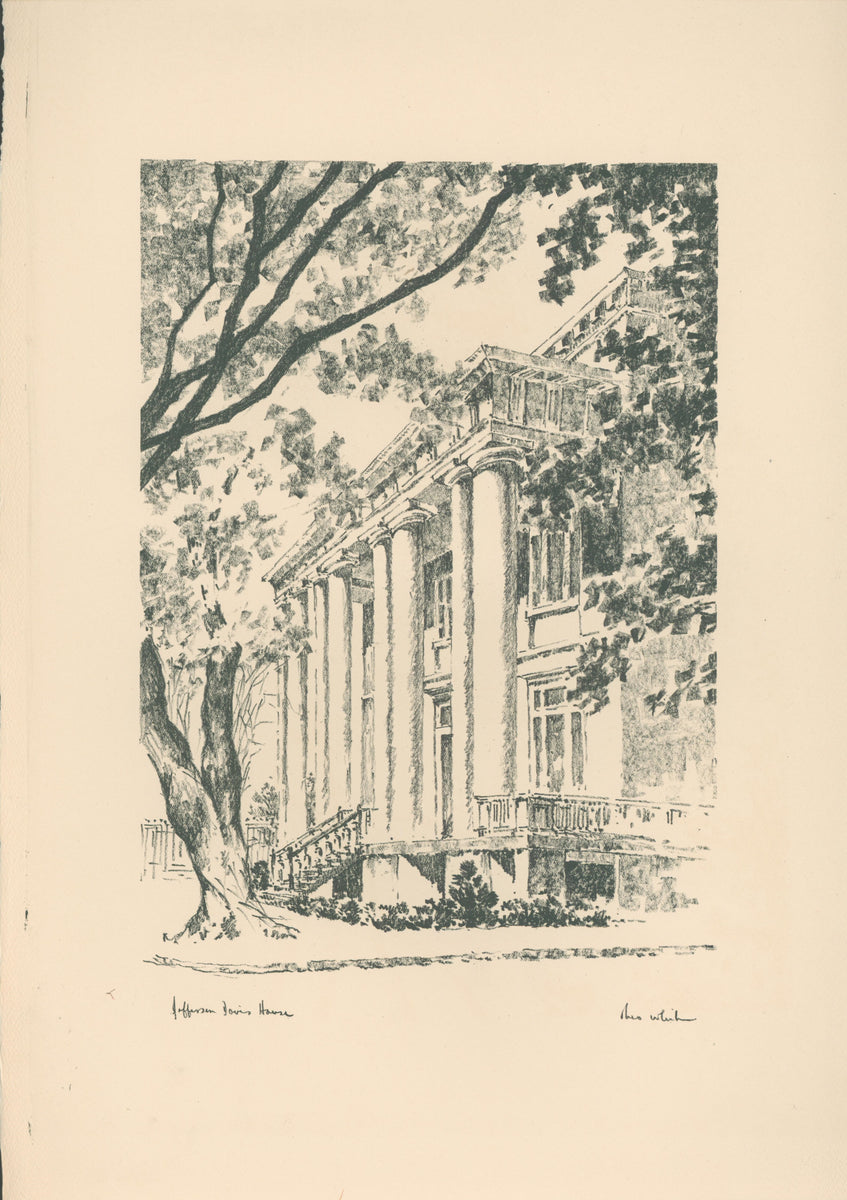 White, Theo Ballou “Jefferson Davis House” – Philadelphia Print Shop